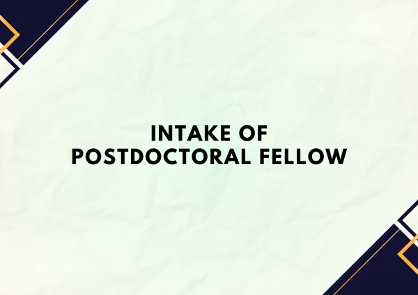 IIUM Research | Intake of Postdoctoral Fellow